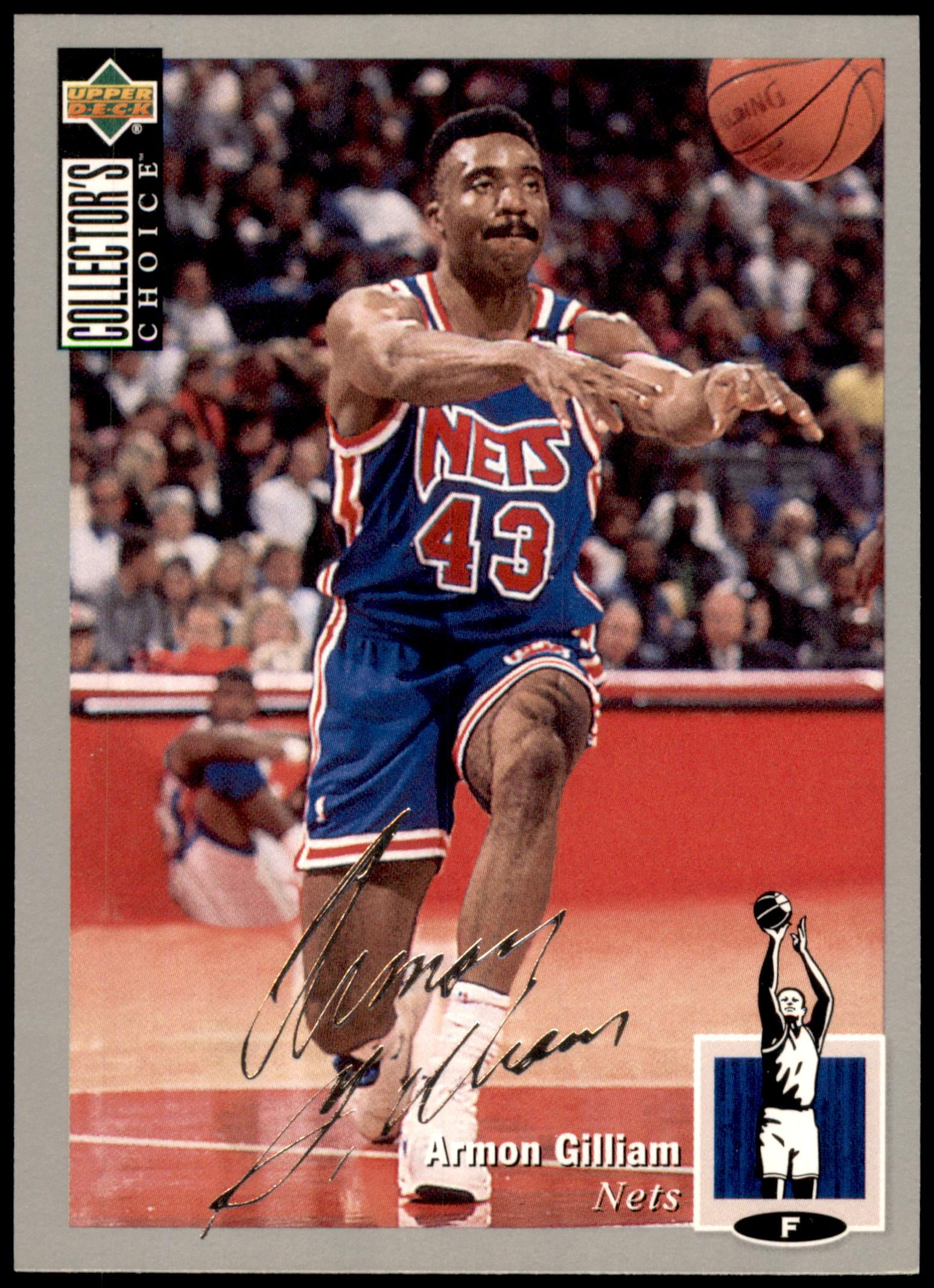 Armon Gilliam #243 1994-95 Collector's Choice Gold Signature - Walmart.com
