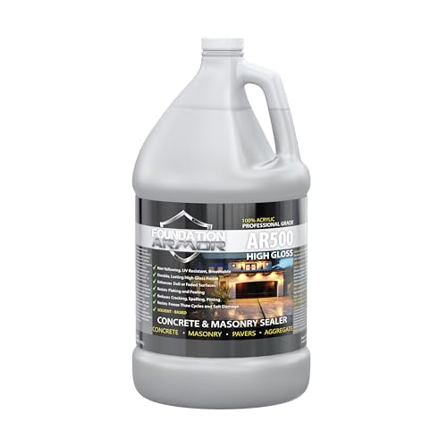 Armor AR500 High Gloss Wet Look Concrete Sealer 1 Gallon - Professional ...