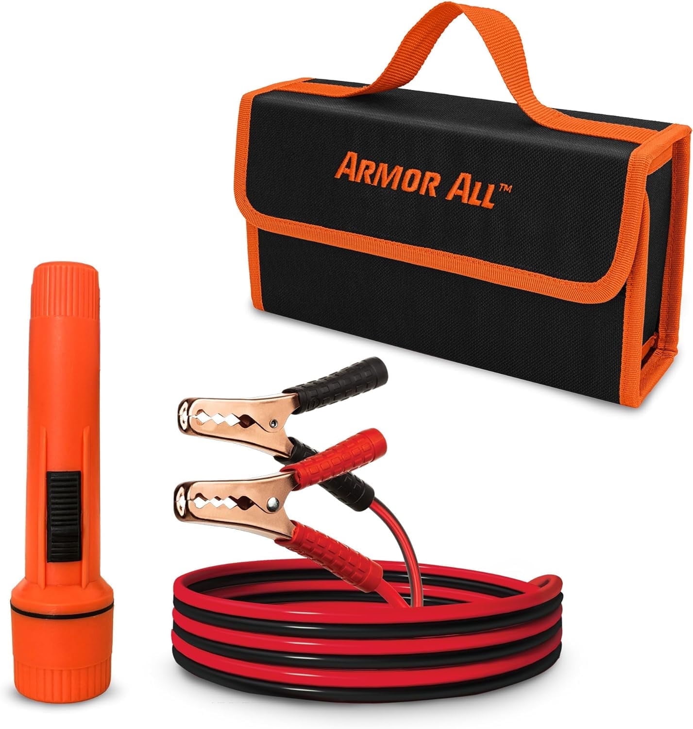 Armor All 3-Piece Roadside Emergency Kit with Battery Cable, Flashlight ...