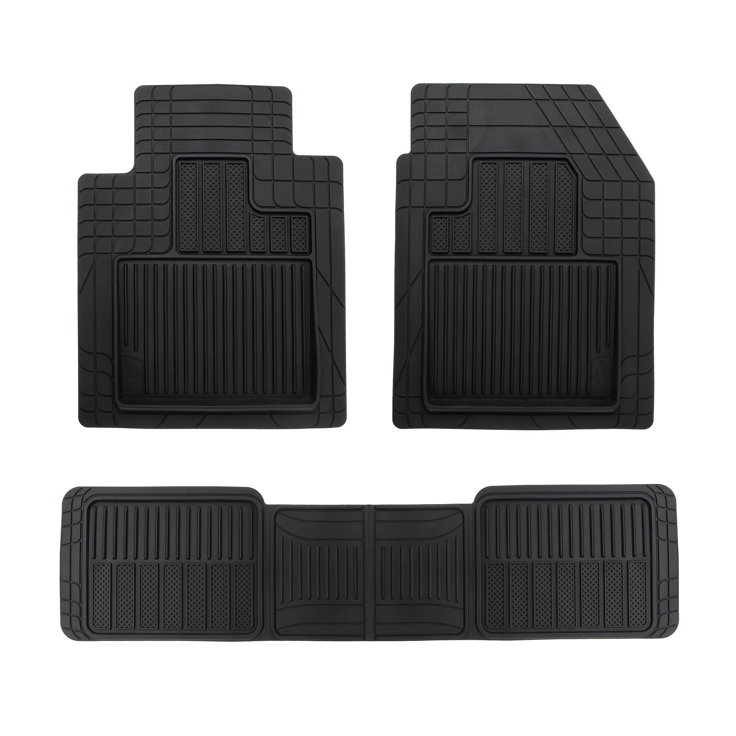 Auto Drive Heavy Duty Universal 4-Piece All Weather Rubber Car Floor ...