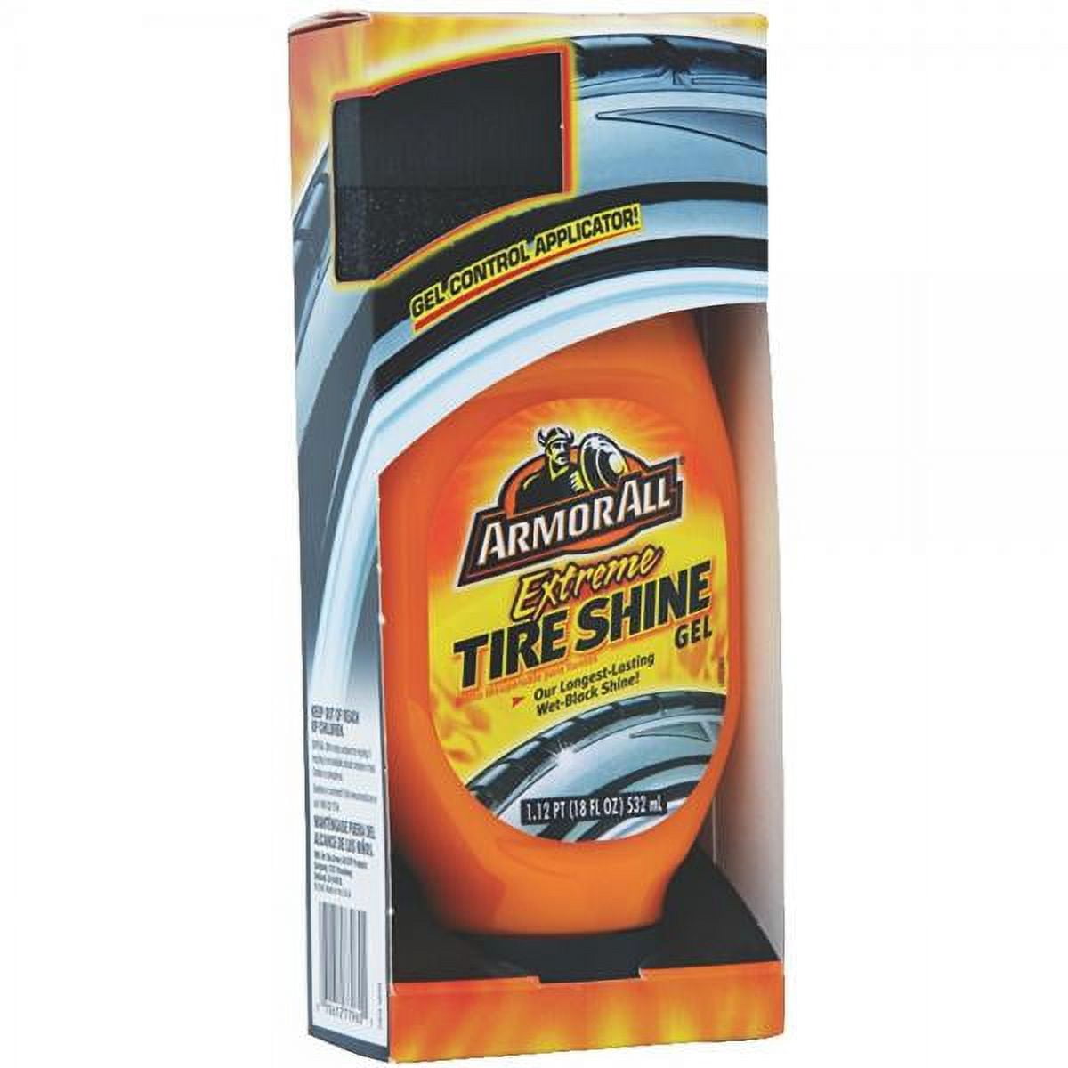 Armor All Extreme Tire Shine Gel, Long-Lasting Deep Black Shine, 18 Oz ...