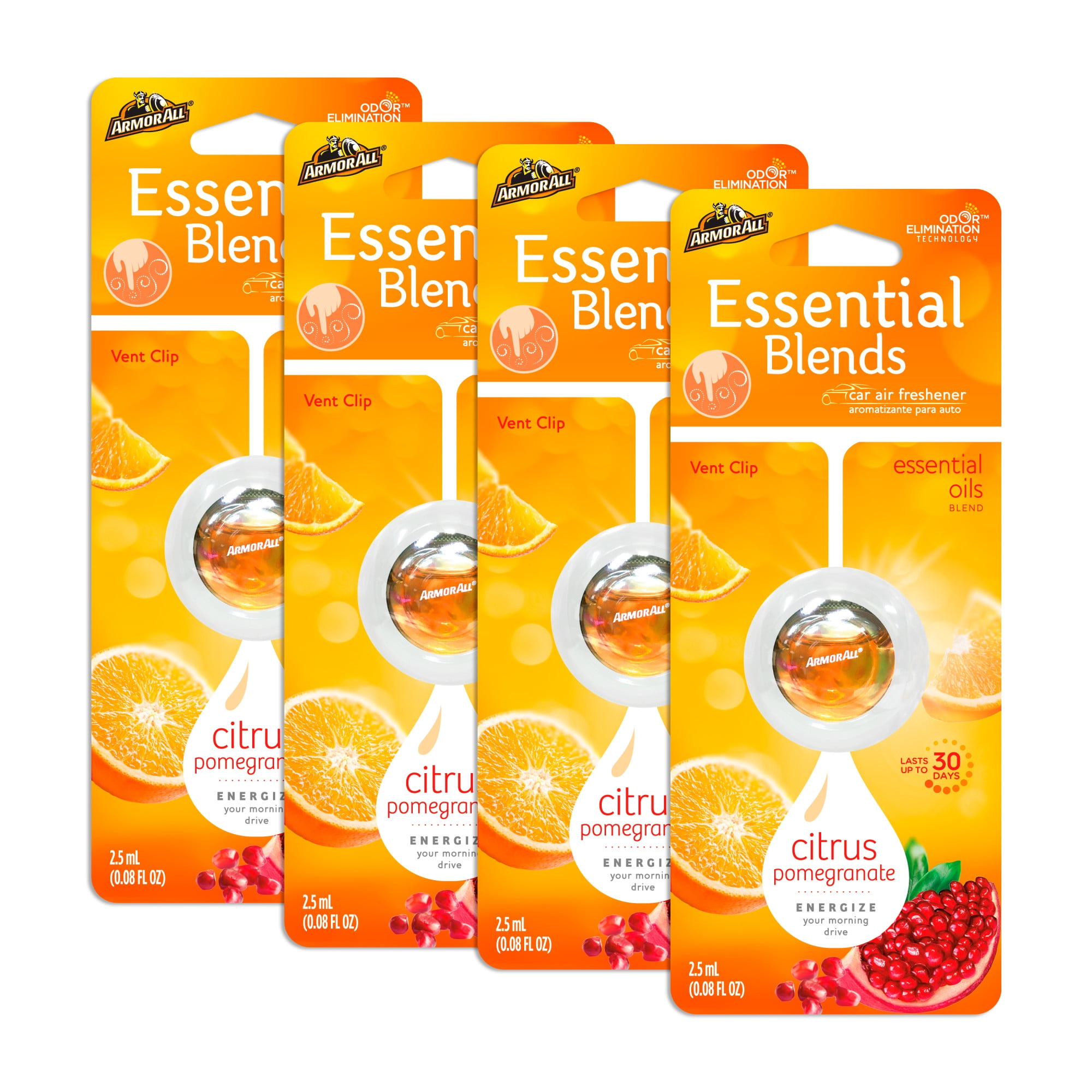 Armor All Essential Blends Air Freshening Vent Clip – Citrus ...