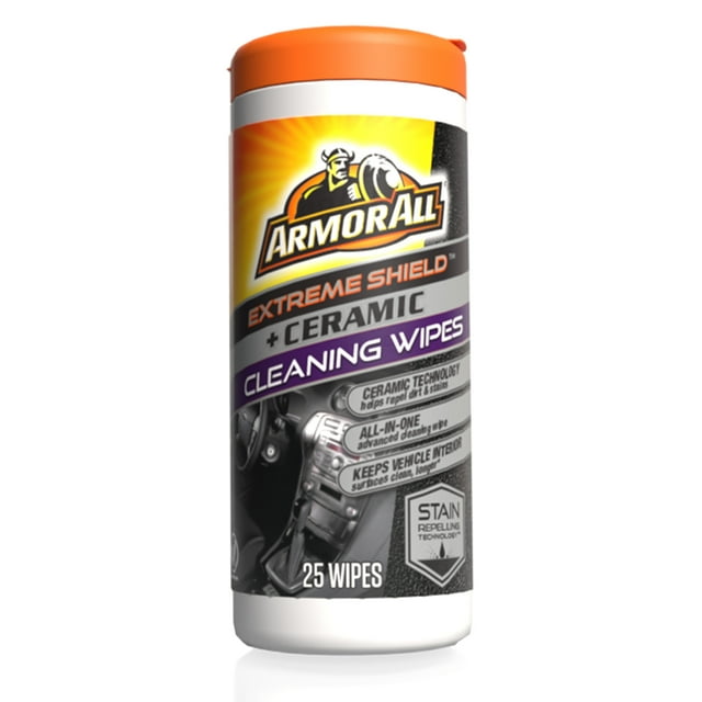 Armor All Extreme Shield + Ceramic Cleaning Wipes, 25 Count - Walmart.com
