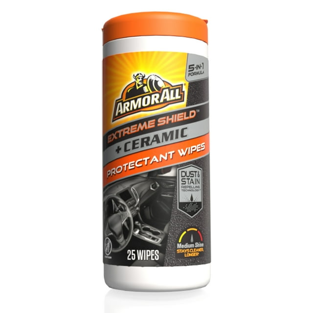 Armor All Extreme Shield + Ceramic Protectant Wipes, 25 Count - Walmart.com