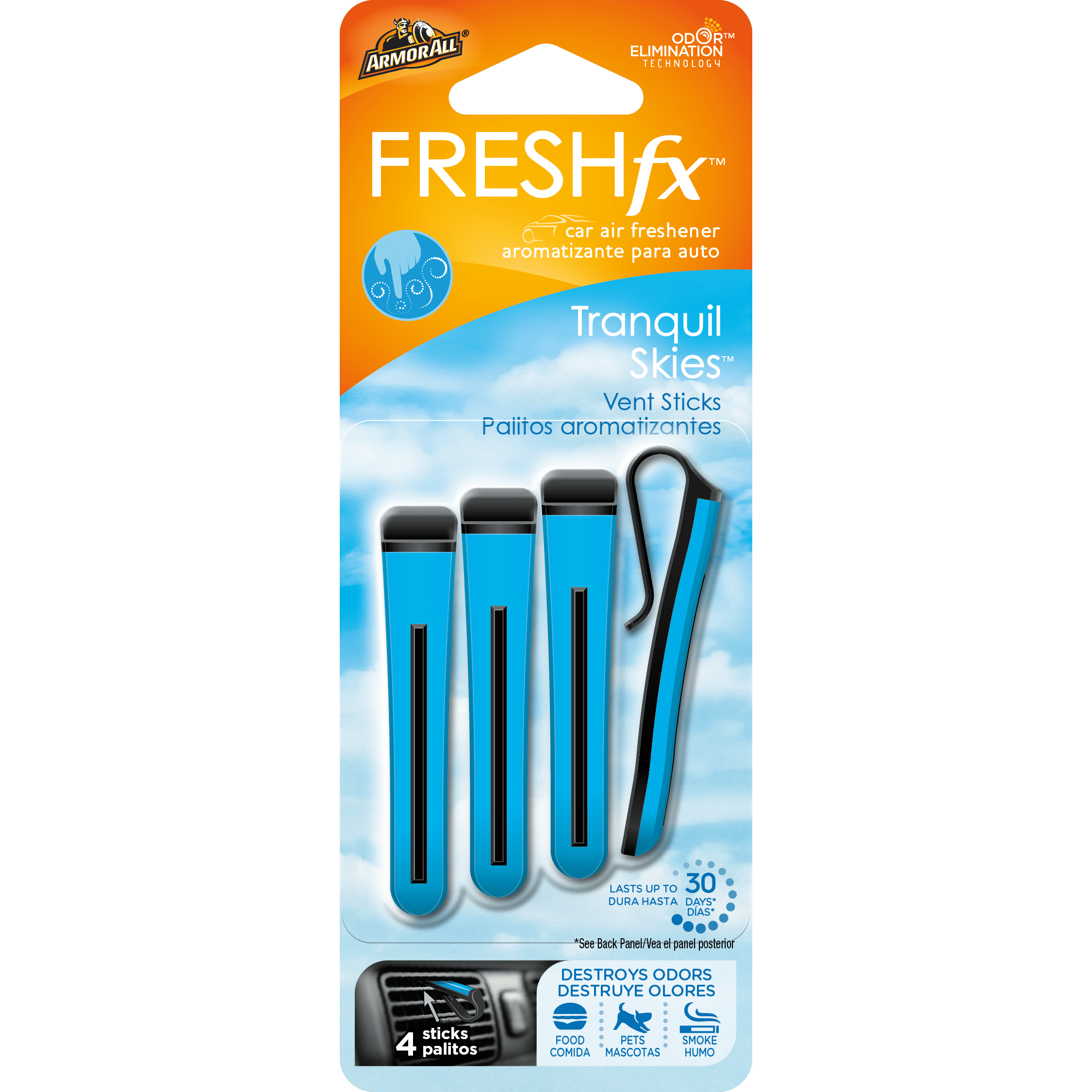 Armor All® FRESHfx™ Car Air Freshener Vent Sticks – Tranquil Skies™ (4 ...