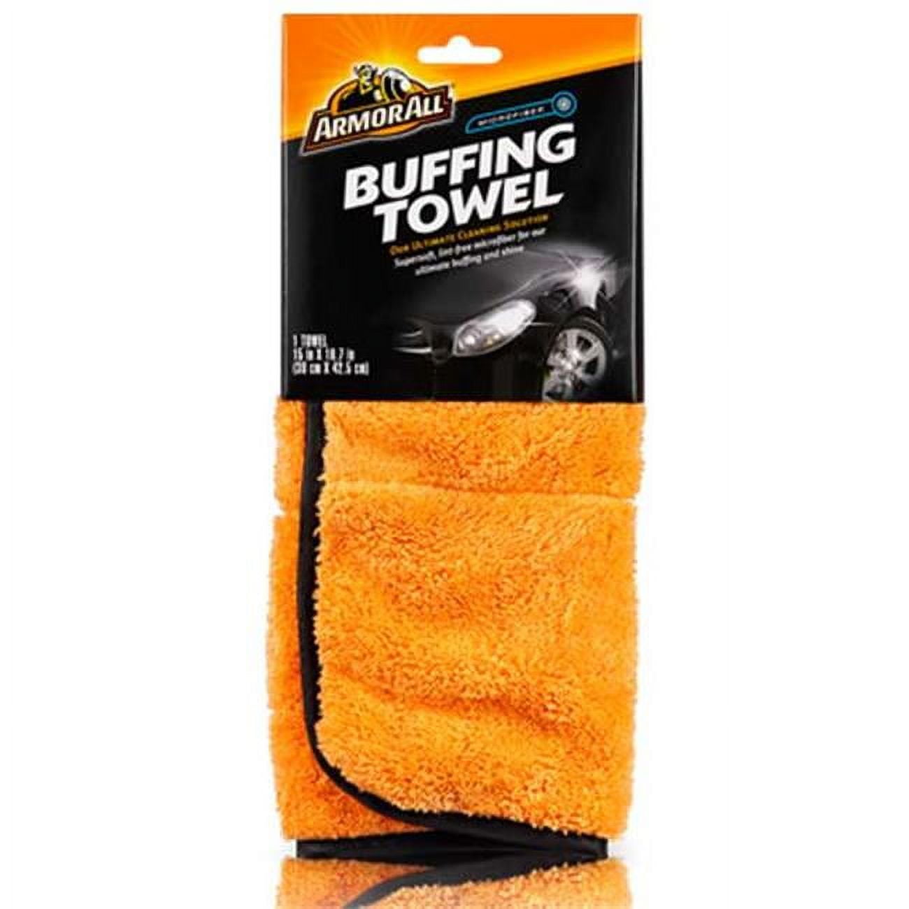 Armor All Microfiber Car Buffing Towel, 1 Large Towel 15 in X 16.7 in ...