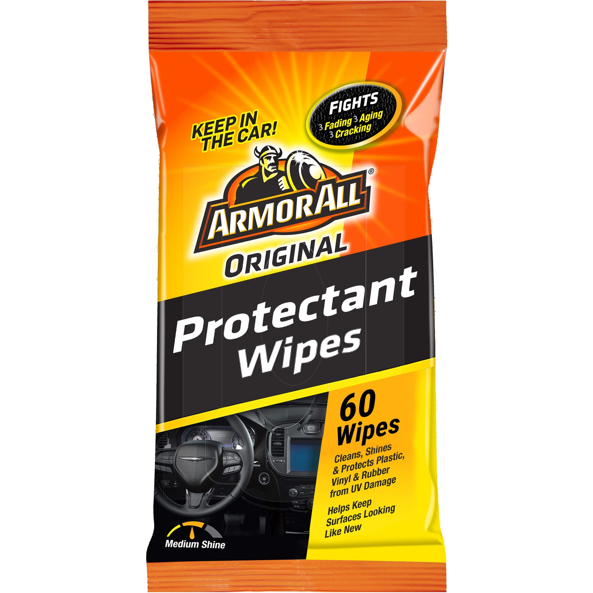 Armor All Original Formula Flat Pack Car Protectant Wipes (20 Count ...