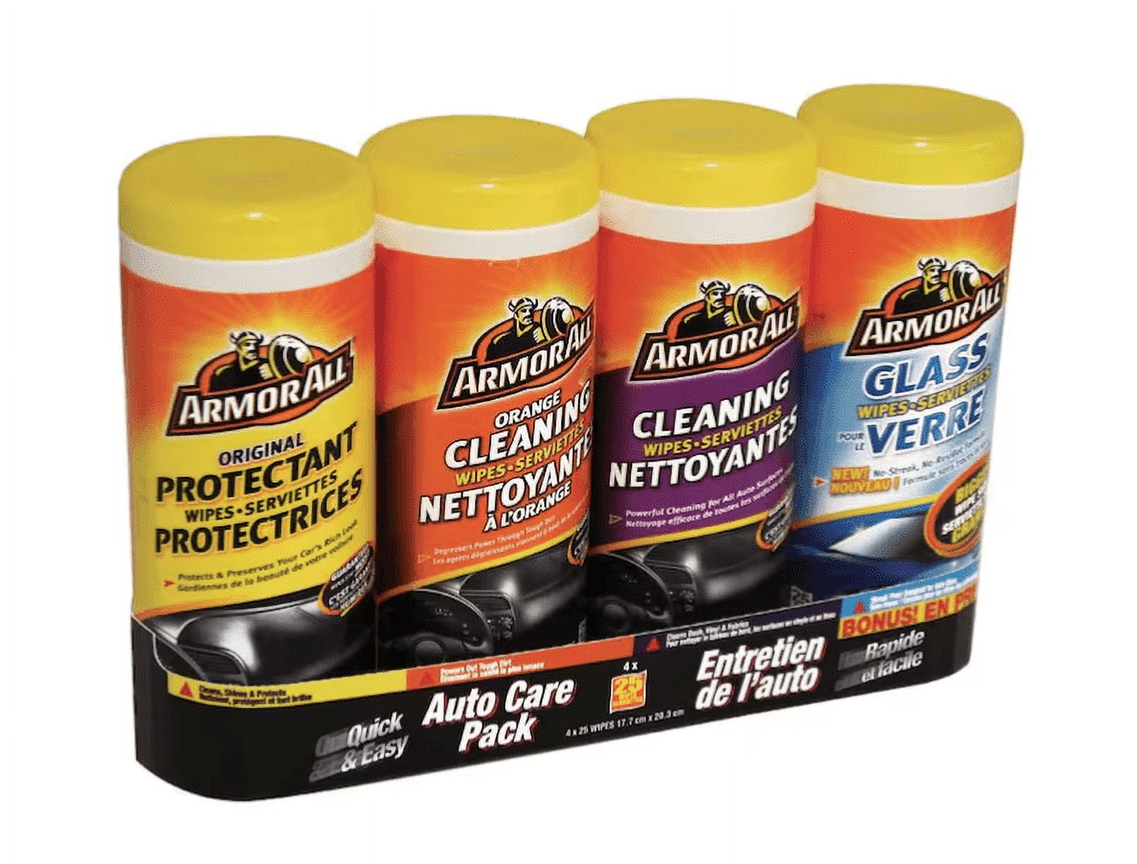 Armor All Protectant, Glass, Air Freshening Orange Cleaning Wipes and ...