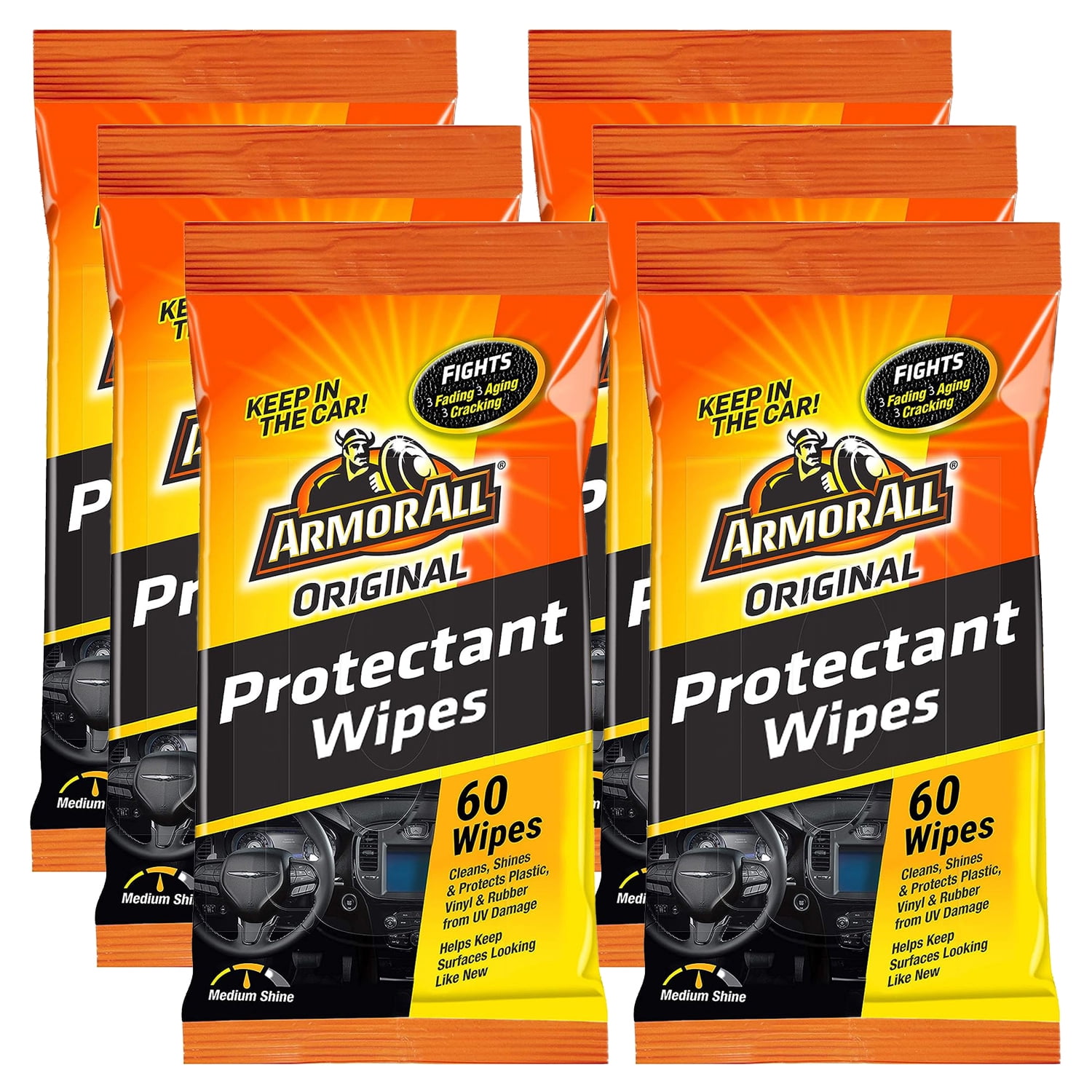 Armor All Protectant Wipes in a Pouch - Car Interior Cleaner: Ultimate ...