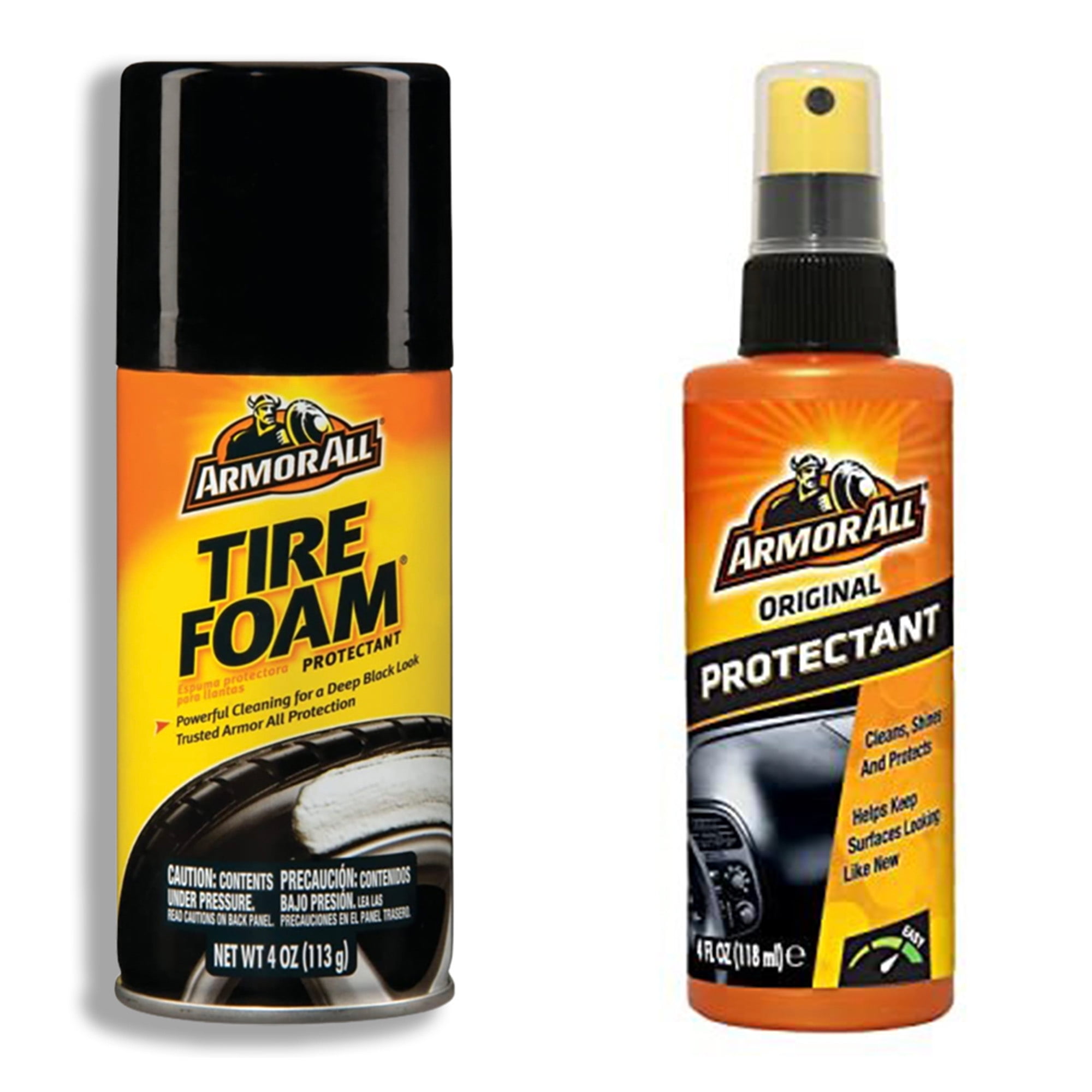 Armor All Tire Foam, Restores Deep-Black Look + Original Protectant ...