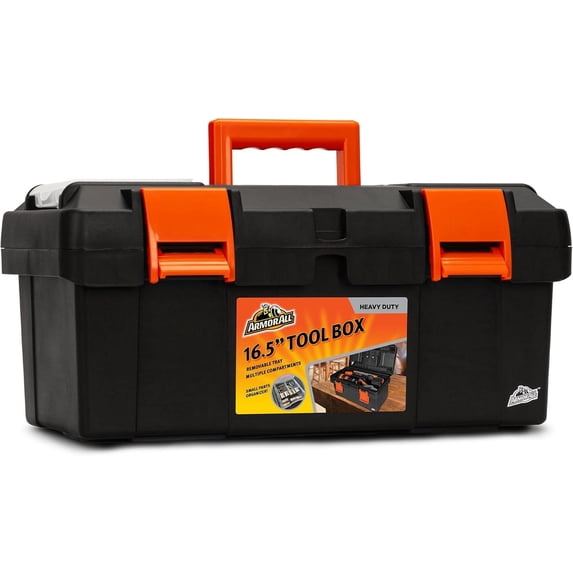 Armor All Tool Box Removable Tray, Heavy Duty, Large, Strong Clasps ...