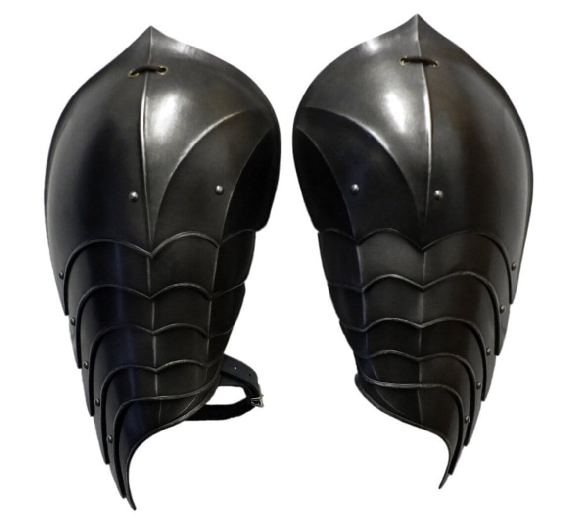 Armor, Elven Style Shoulder Armour, Wyvern Pauldrons, SCA, cosplay ...
