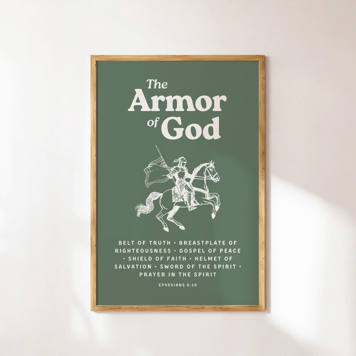 Armor Of God, Christian Wall Art, Trendy Apartment Decor, Christian ...