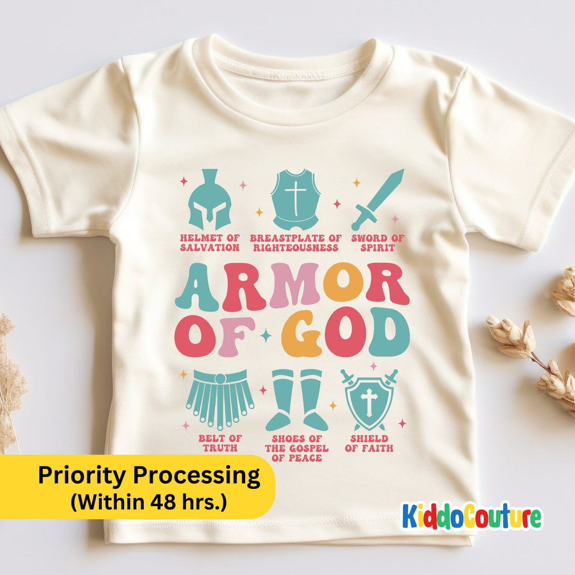 Armor Of God Shirt, Retro Christian Shirt, Religious Toddler Shirt ...