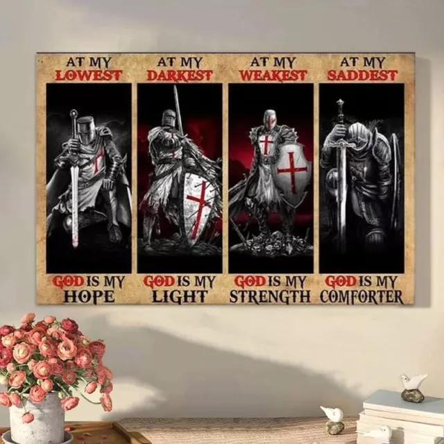 Armor Of God Warrior Of God Poster Jesus Christ Wall Art Poster Picture ...