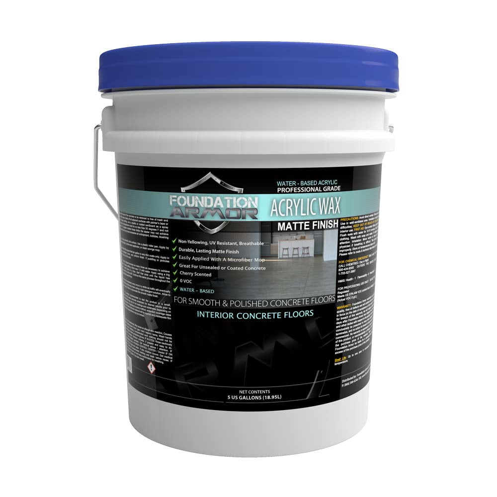 Armor Matte Wax - WATER-BASED MATTE TO LOW GLOSS ACRYLIC CONCRETE FLOOR ...