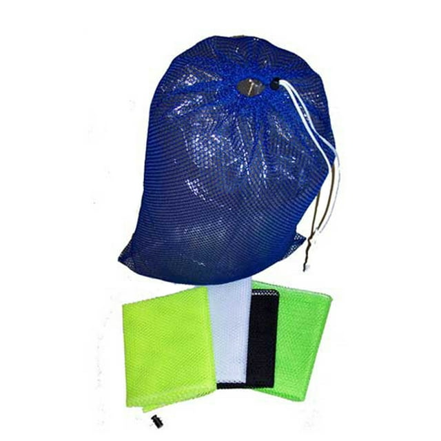 Armor Mesh Bag all Purpose Sack with Draw String Closure - Blue - Size ...