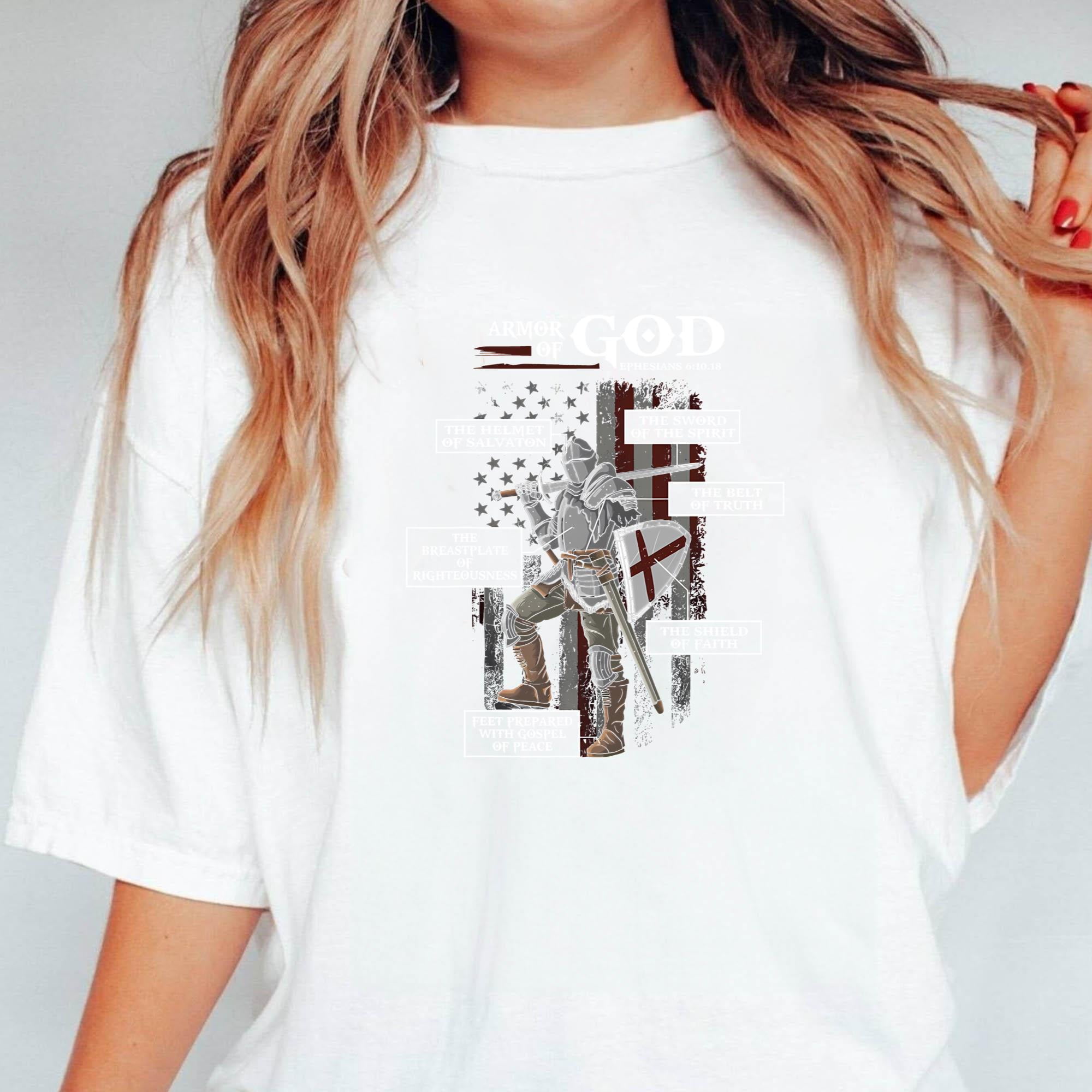 Armor Of God Ephesians 610-18 Christian Bible Verse V60316 Unisex T ...