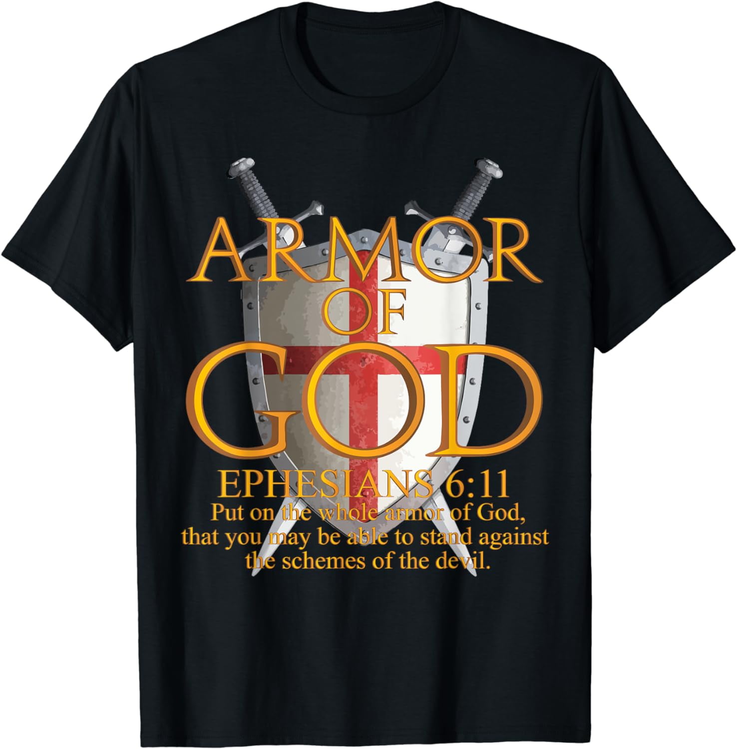 Armor Of God Ephesians Bible Verse Religious Christian Boy T-Shirt ...