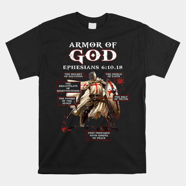 Armor Of God Knight Templar Shirt - Walmart.com
