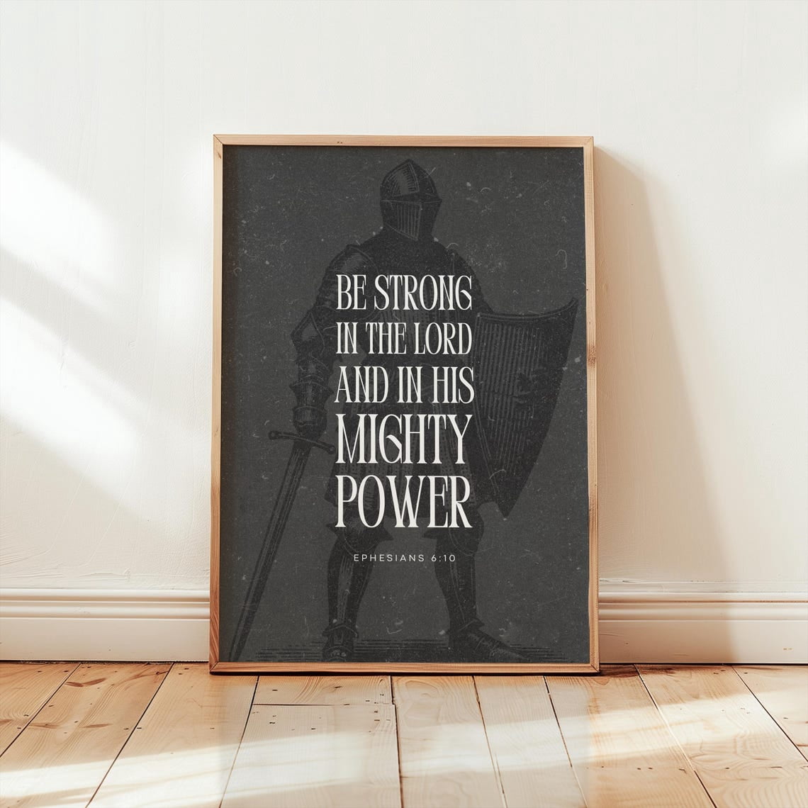 Armor Of God Print Ephesians 6:10 Christian Teen Boy Room Decor ...