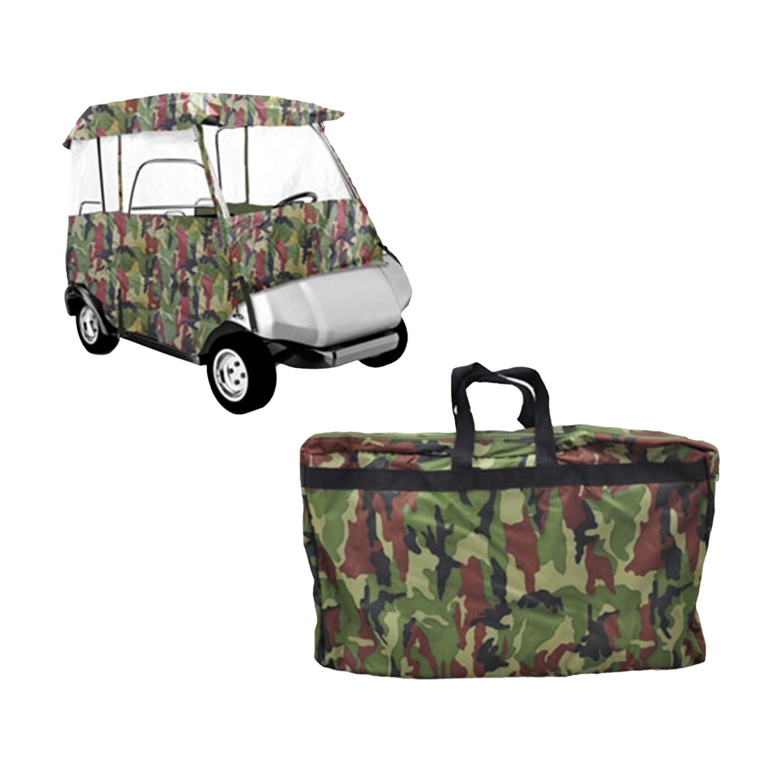 Armor Shield Deluxe 4 Sided Golf Cart Enclosure 2 Passenger, Fits Carts ...