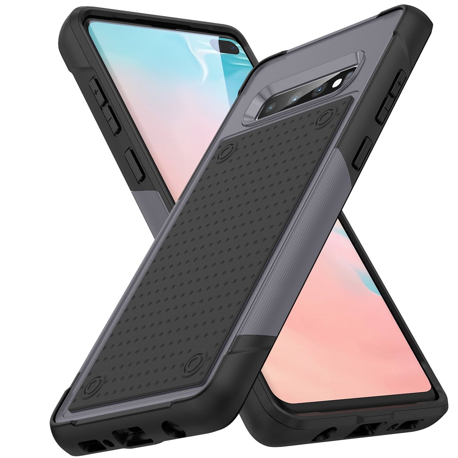 Armor Shockproof Case for Samsung Galaxy S10 Plus, [Military Grade Anti ...