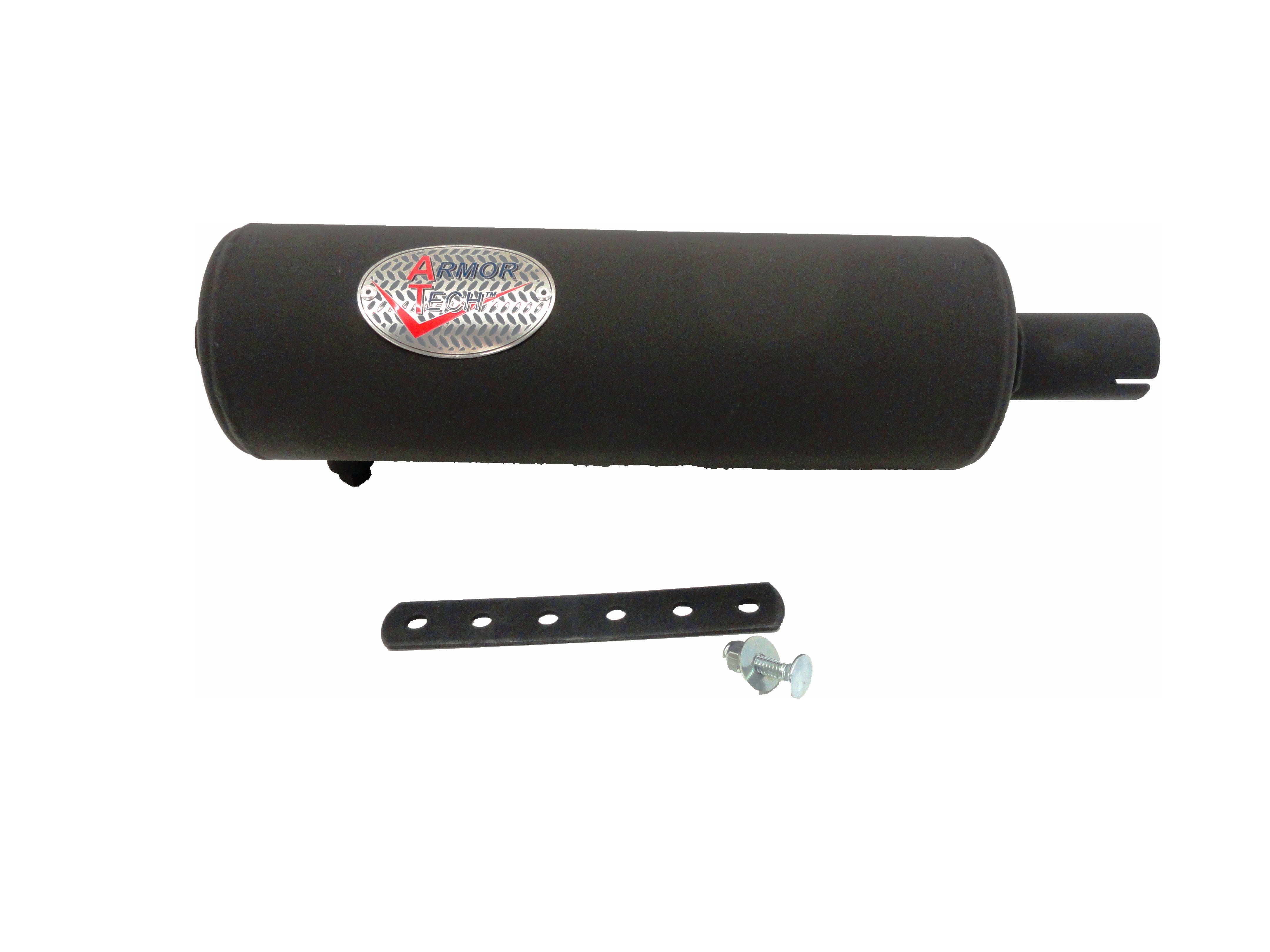 Armor Tech Universal Vehicle Muffler with Mounting Strap, 17.00 x 6.00 ...
