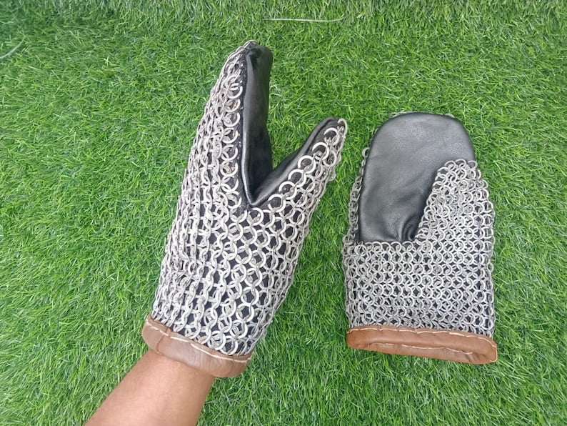 Armor Your Hands in Style: Handcrafted Chainmail Gloves and Gauntlets ...
