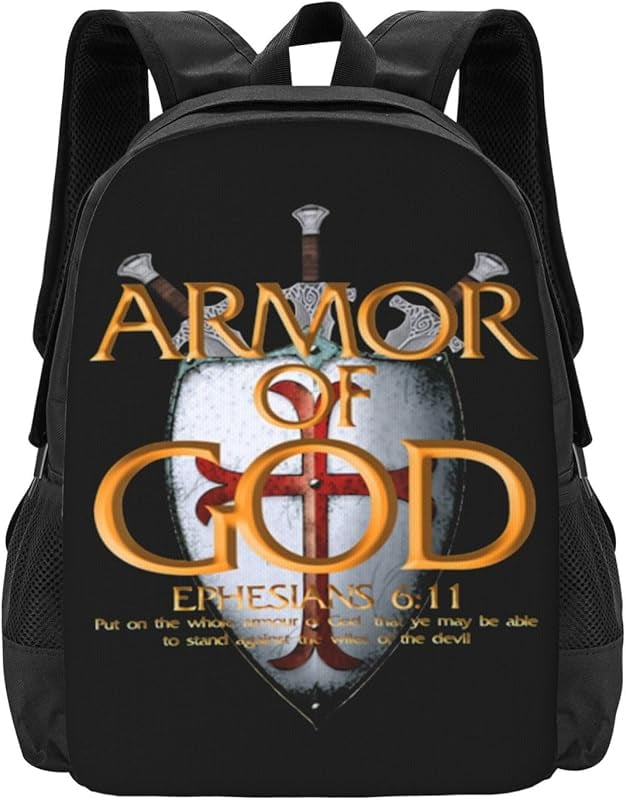 Armor of God Christian Bible Verse Religious Backpack Lightweight Large ...