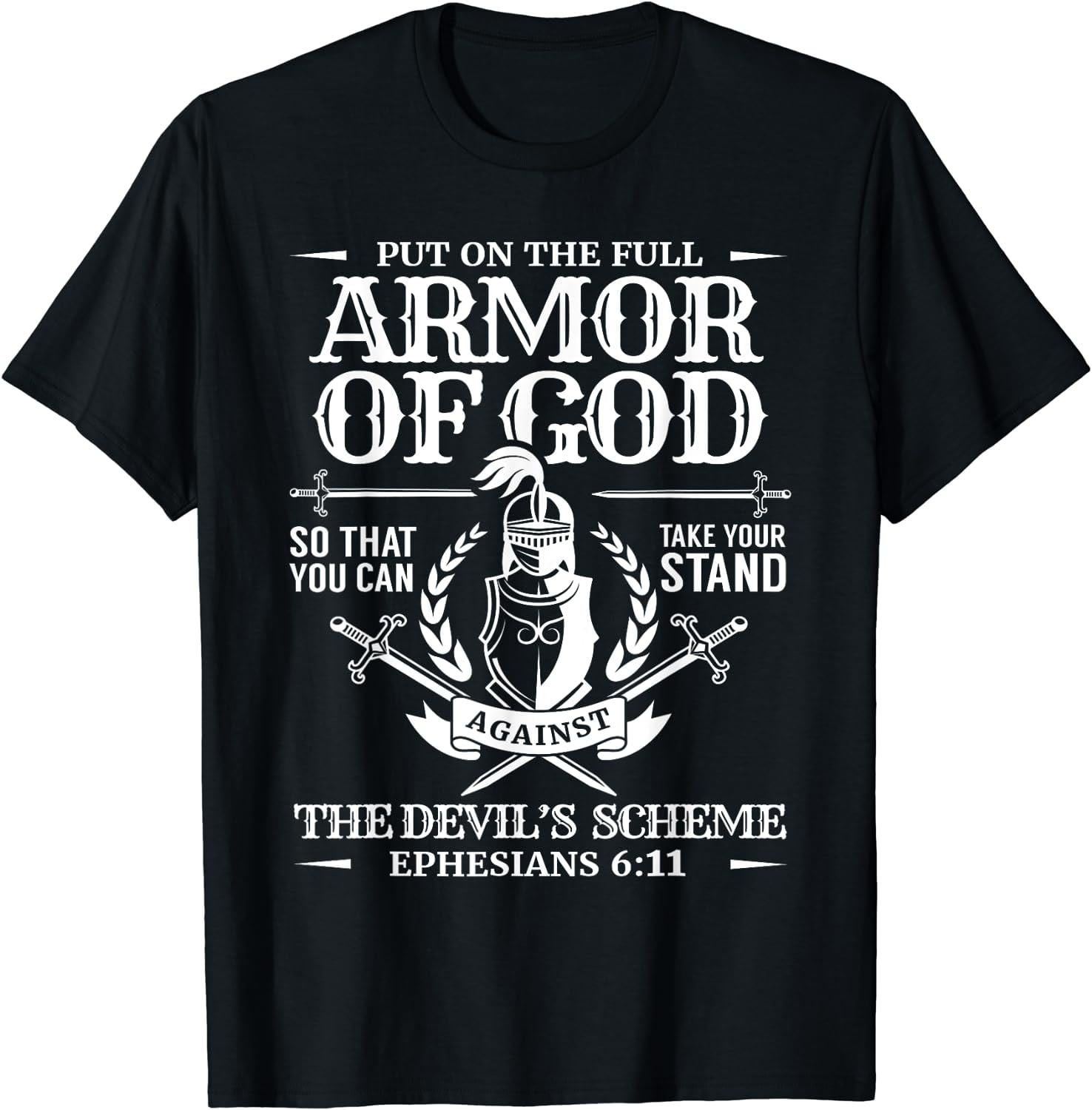 Armor of God Christian Bible Verse Religious T-Shirt - Walmart.com