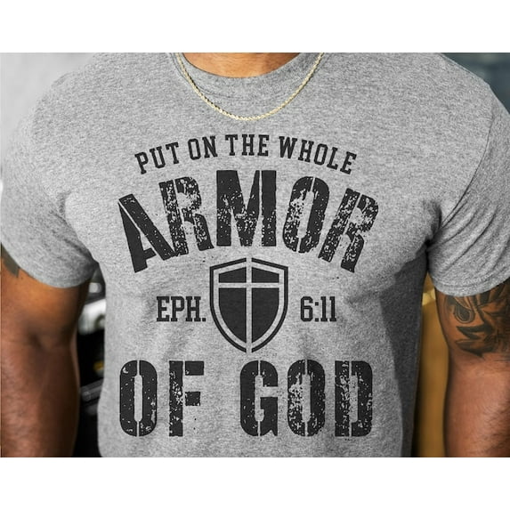 Armor of God Christian Shirts for Men, Religious Him, Trendy Bible ...