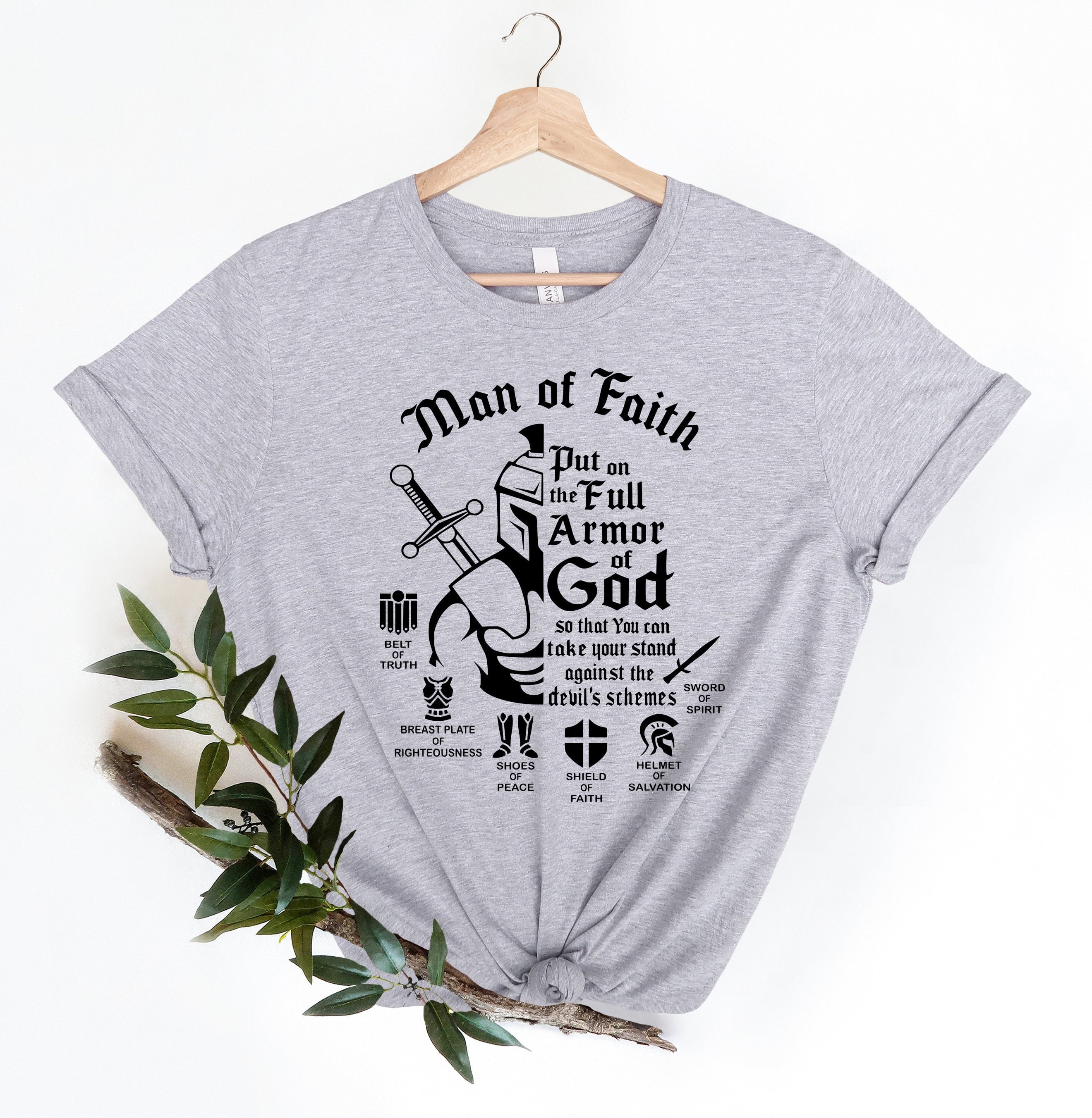 Armor of God Shirt Ephesians 6 Christian T-shirts Pastor Shirt Bible ...