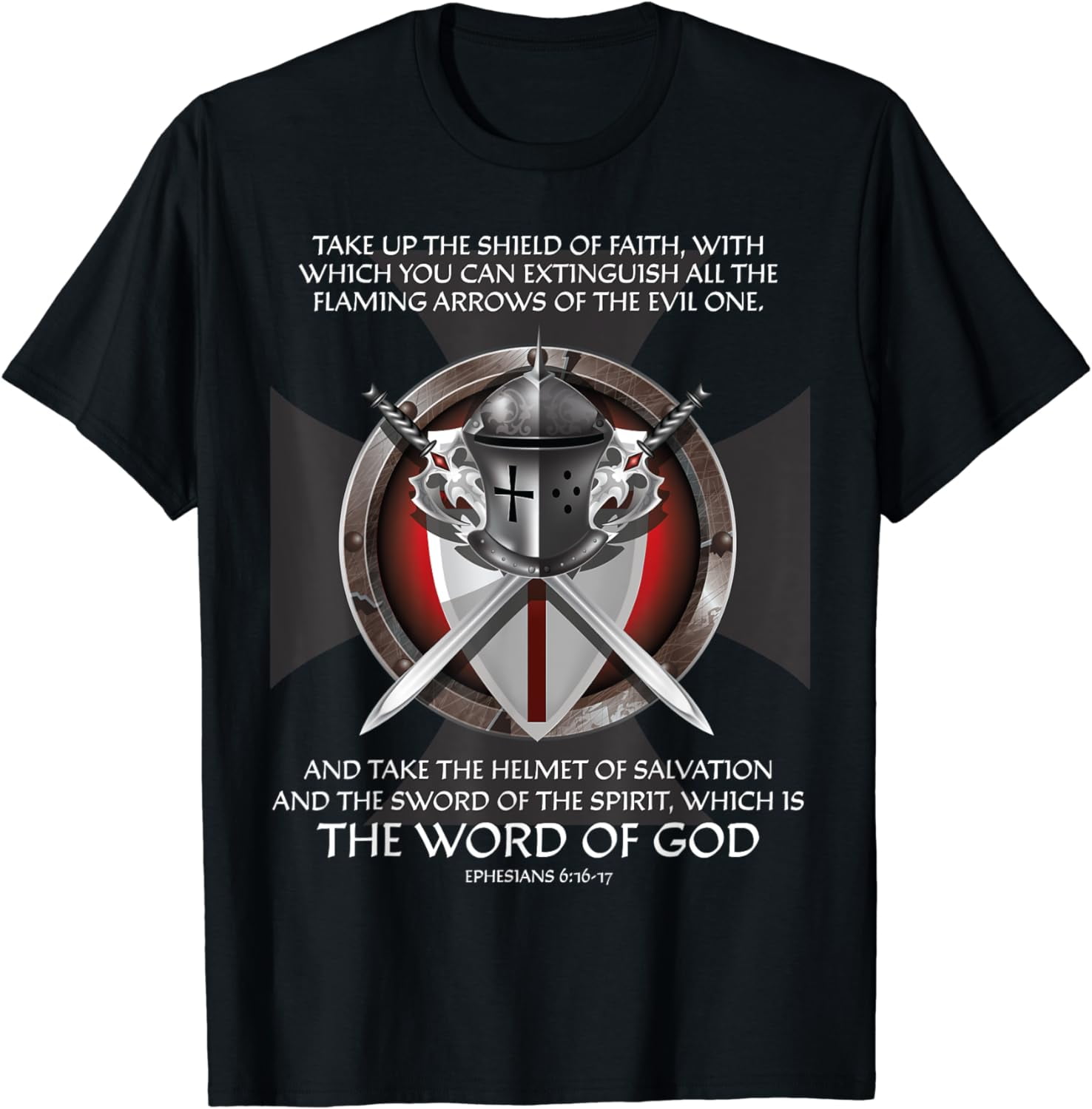Armor of God Shirts Men Women s Christian Bible Verse T-Shirt - Walmart.com