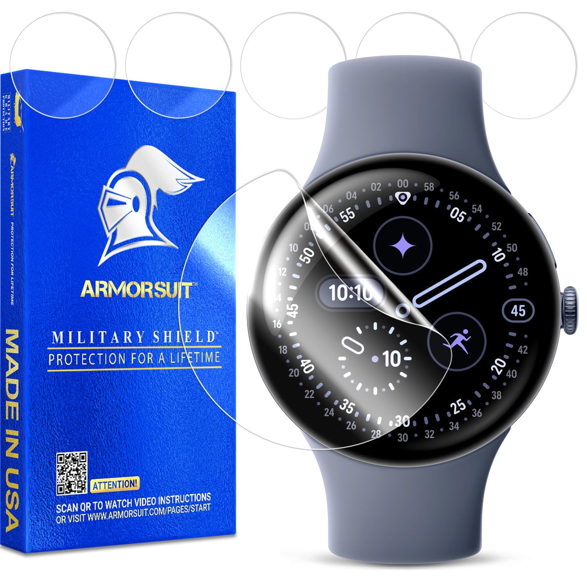 ArmorSuit 6 Pack for Google Pixel Watch 4 (45mm) Screen Protector ...
