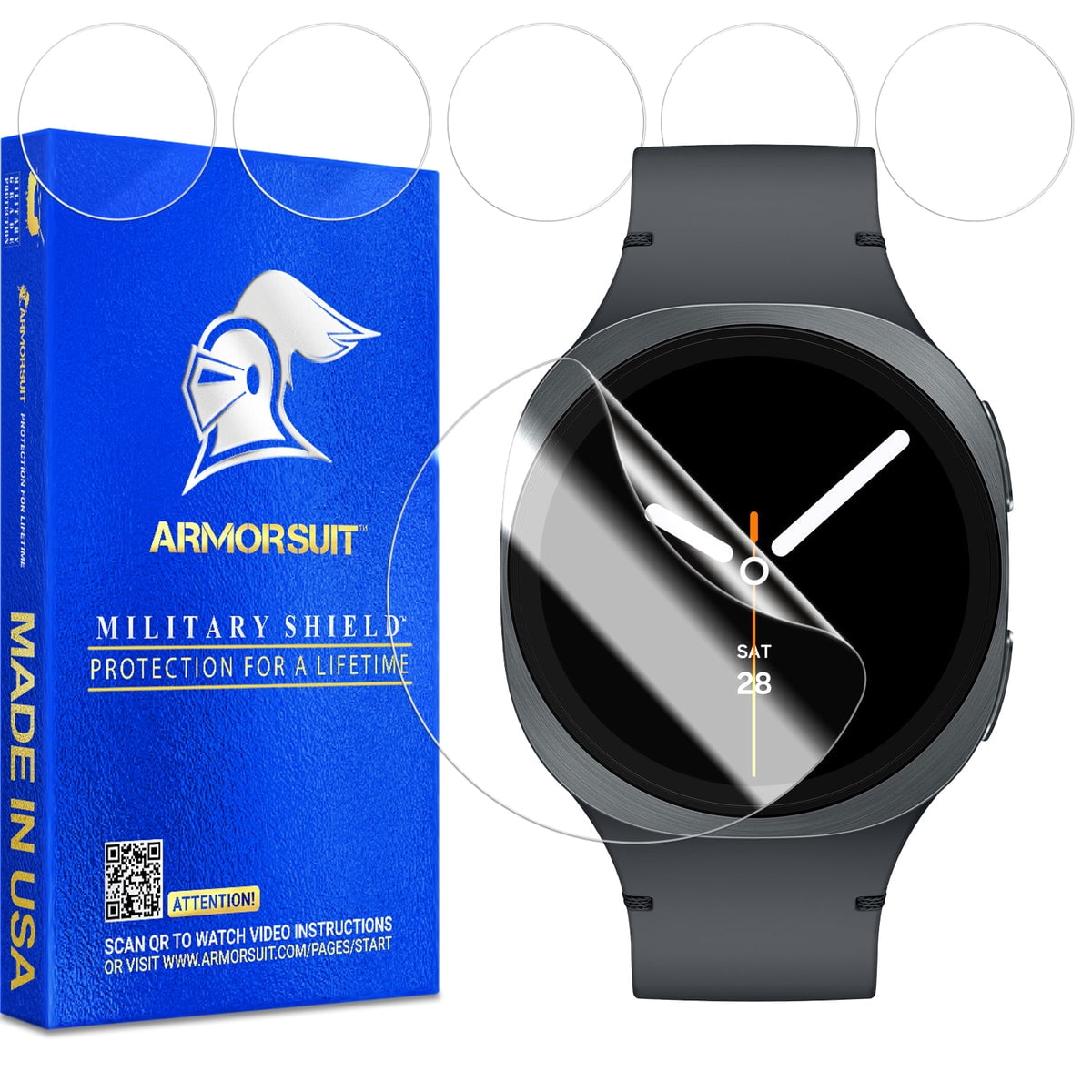 ArmorSuit 6 Pack for Samsung Galaxy Watch 8 (40mm) Screen Protector ...