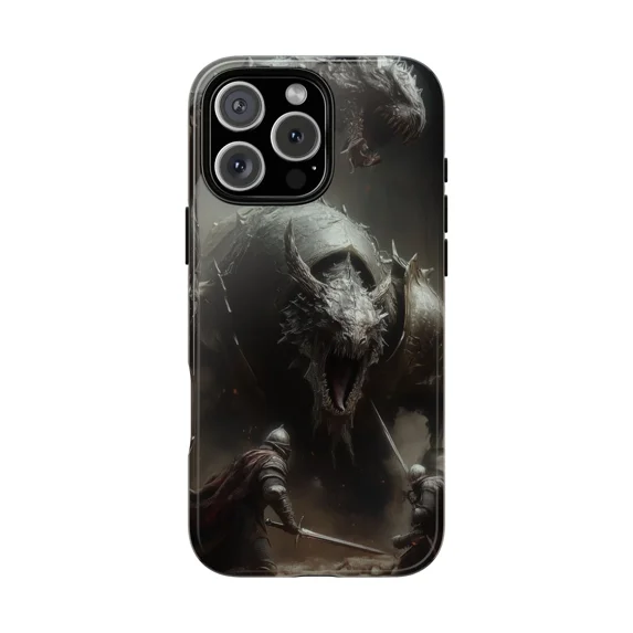 Armored Dragon Battle Warrior iPhone Case 17 to 11 Pro Max - Walmart.com