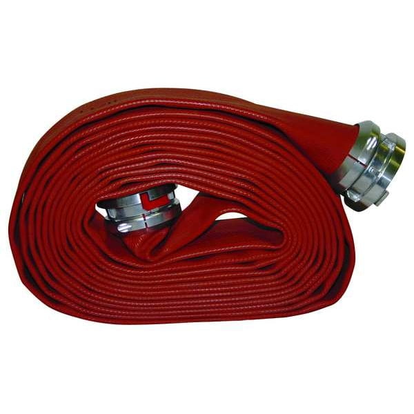 Armored Textiles Fire Hose,100 ft,Red,Rubber G50H15RR100N - Walmart.com