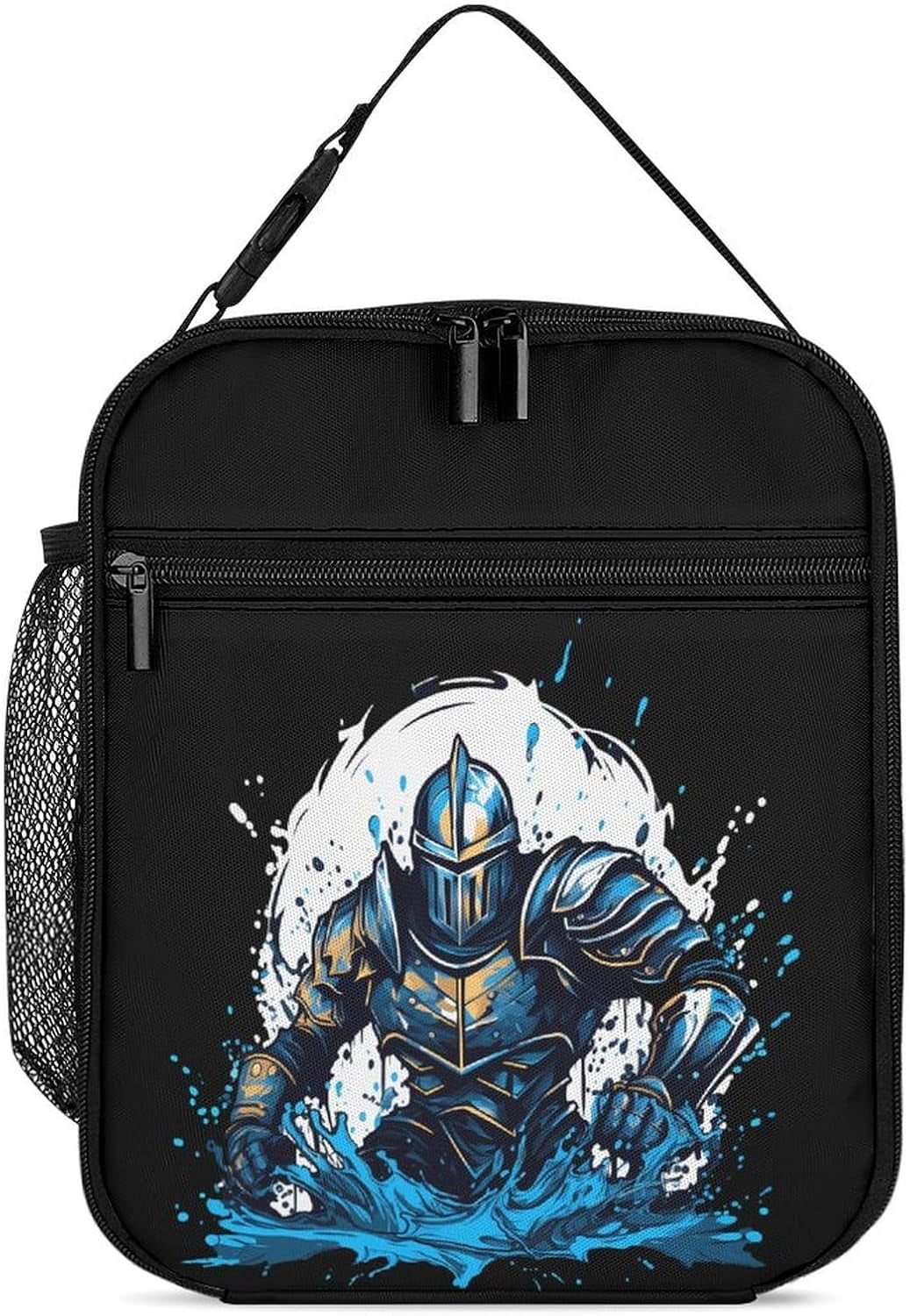 Armored Warrior Medieval Knight Insulated Lunch Bag Portable Lunch Tote ...
