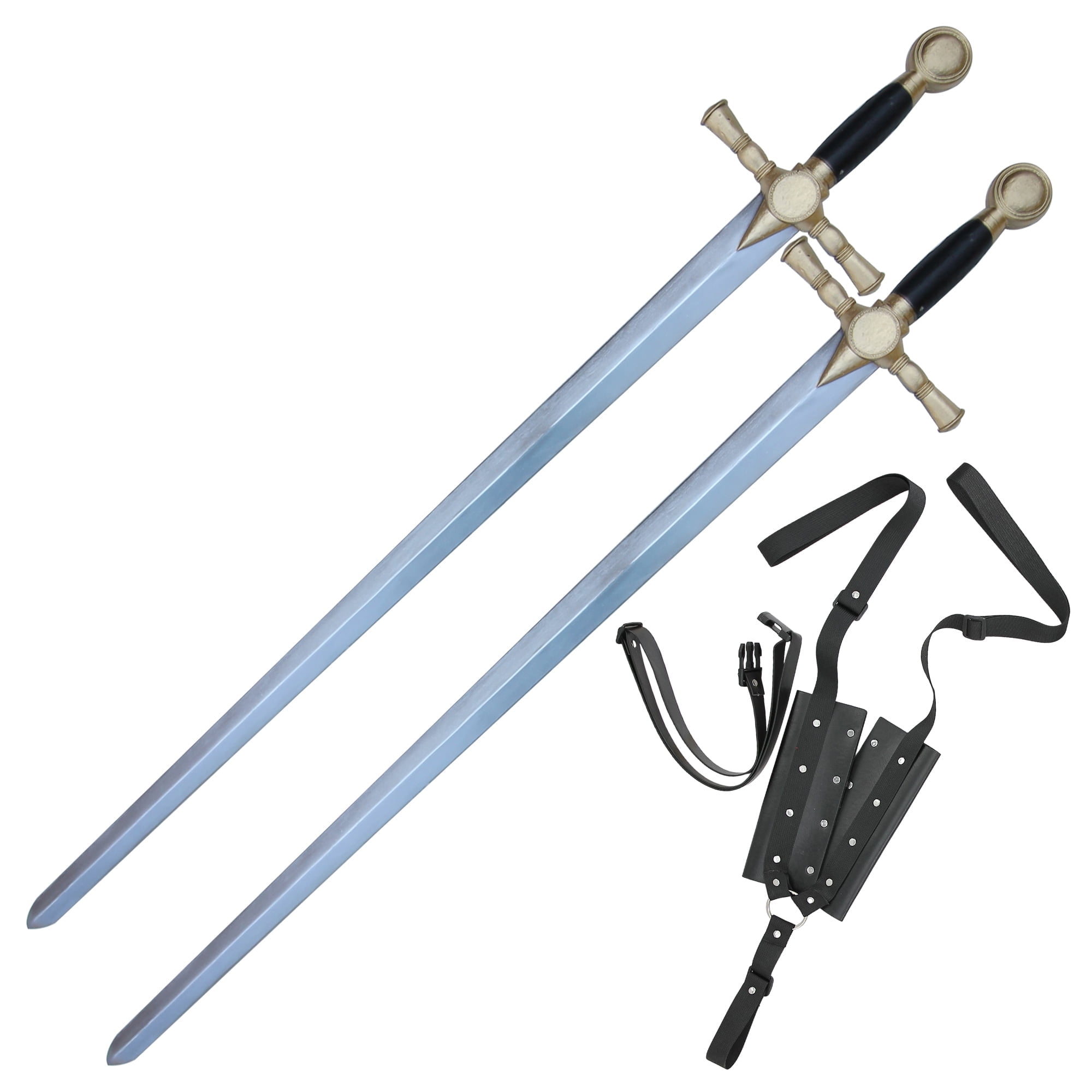 Armory Replicas 41.75-Inch Foam Sword Set – LARP & Cosplay Prop, High-Density Foam with Golden ...