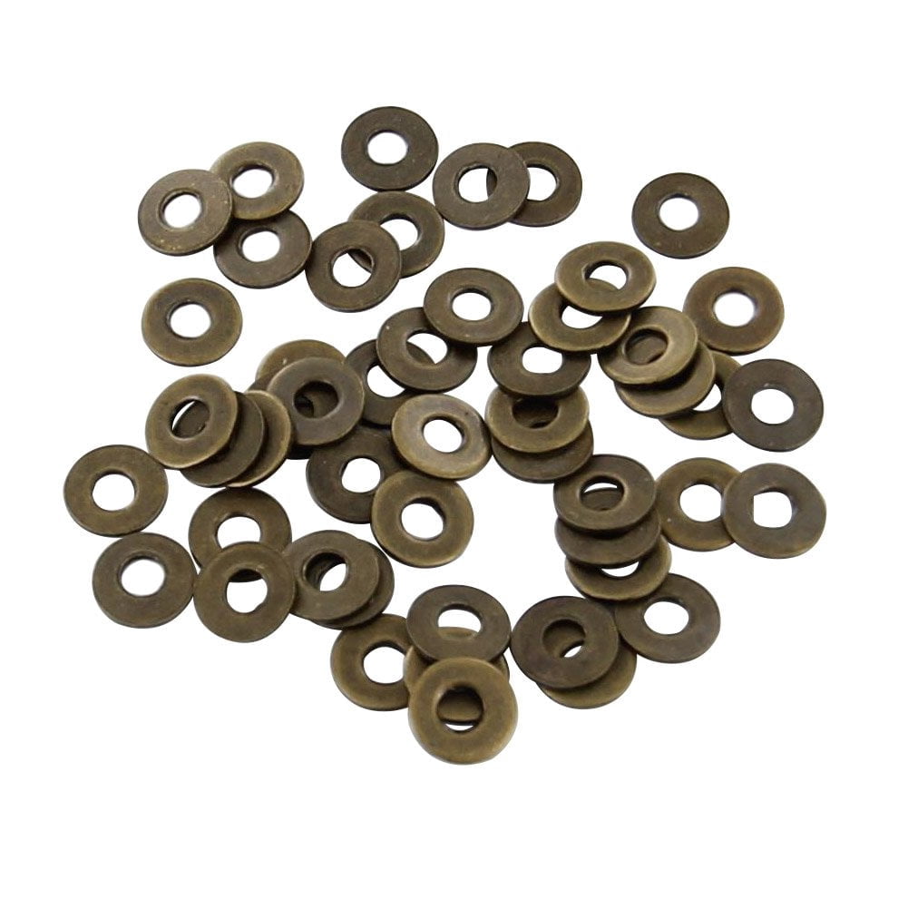 Armory Replicas 50-Piece Antiqued Brass Washers - 8mm Decorative Rivet ...