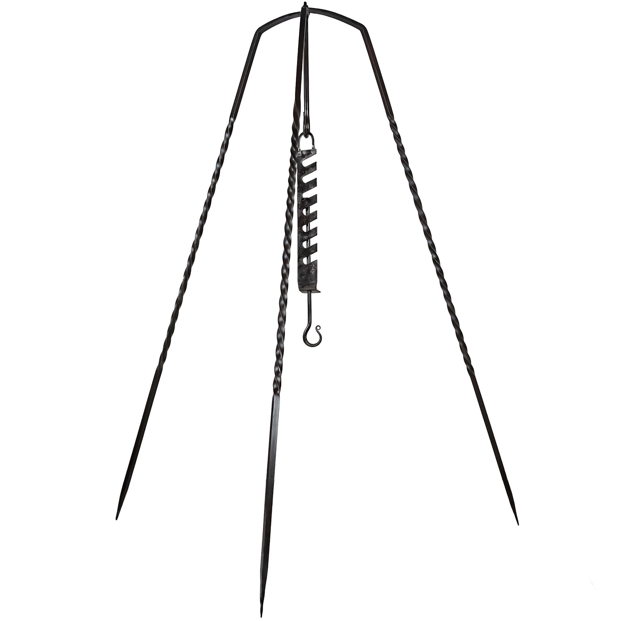 Armory Replicas 56.5-Inch Forged Iron Tripod with Adjustable Pot Hook ...