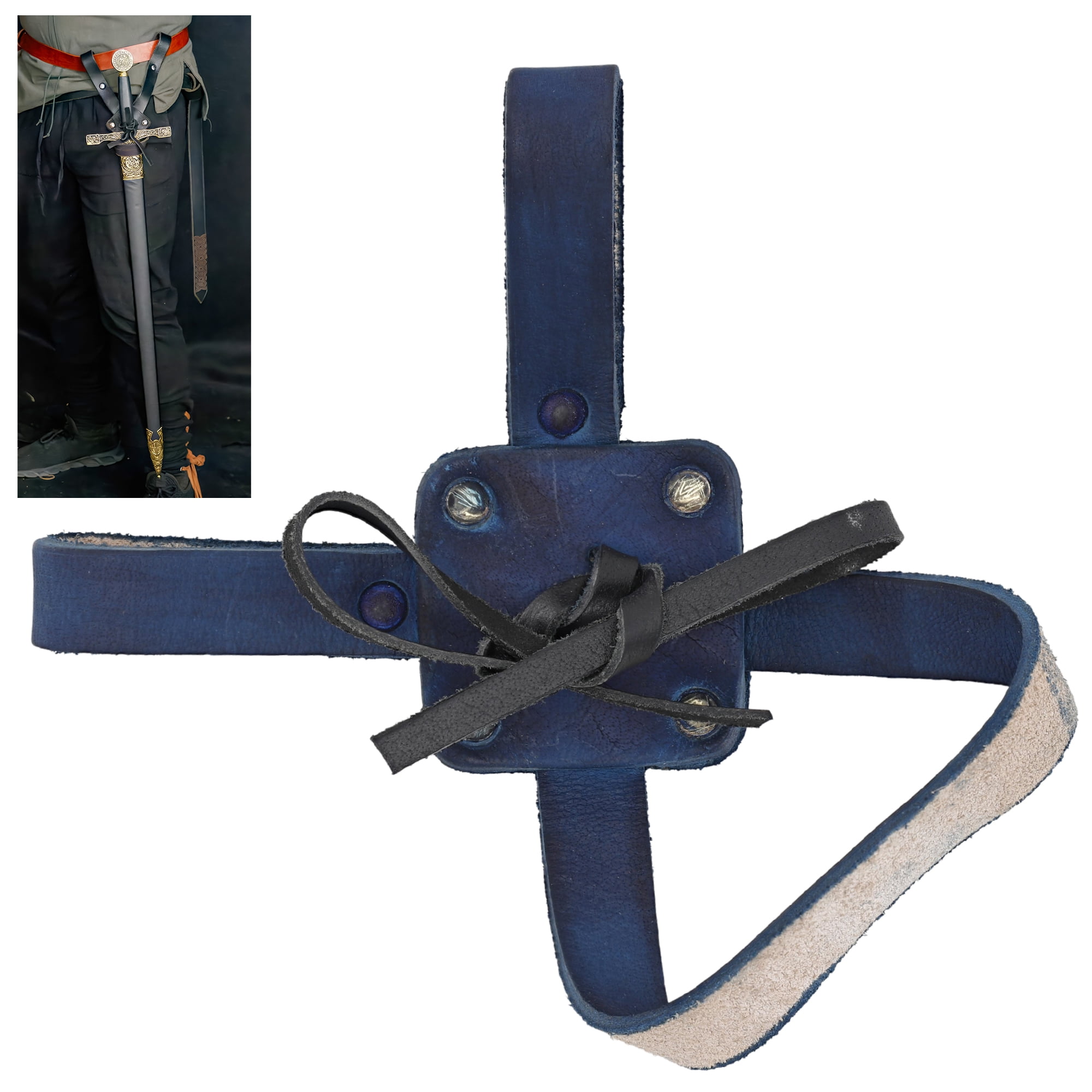 Armory Replicas Ambidextrous Sword or Axe Frog Genuine Rawhide Leather ...