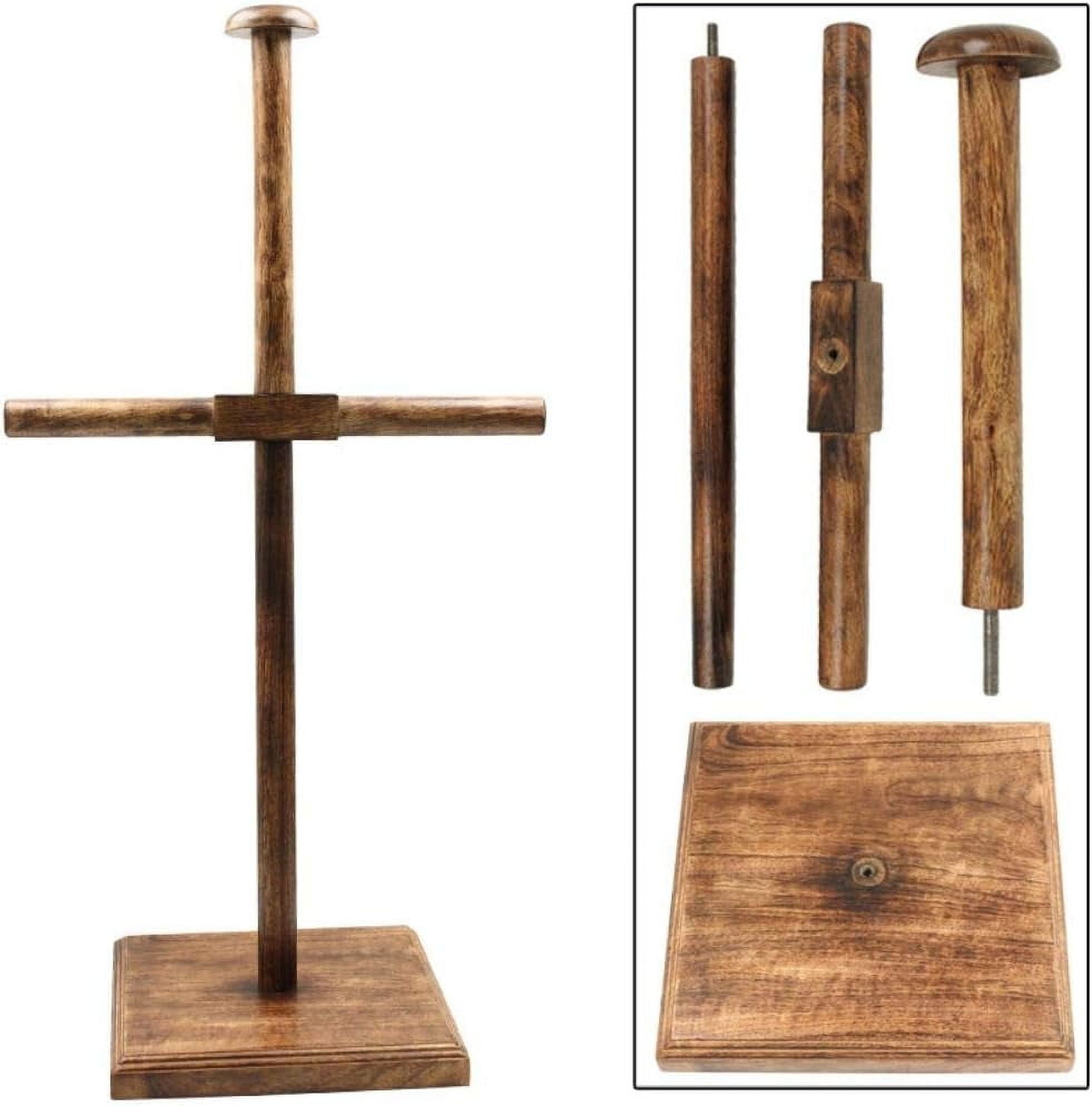 Armory Replicas Armor Breastplate & Helmet Wooden Display Stand - 36.5 ...