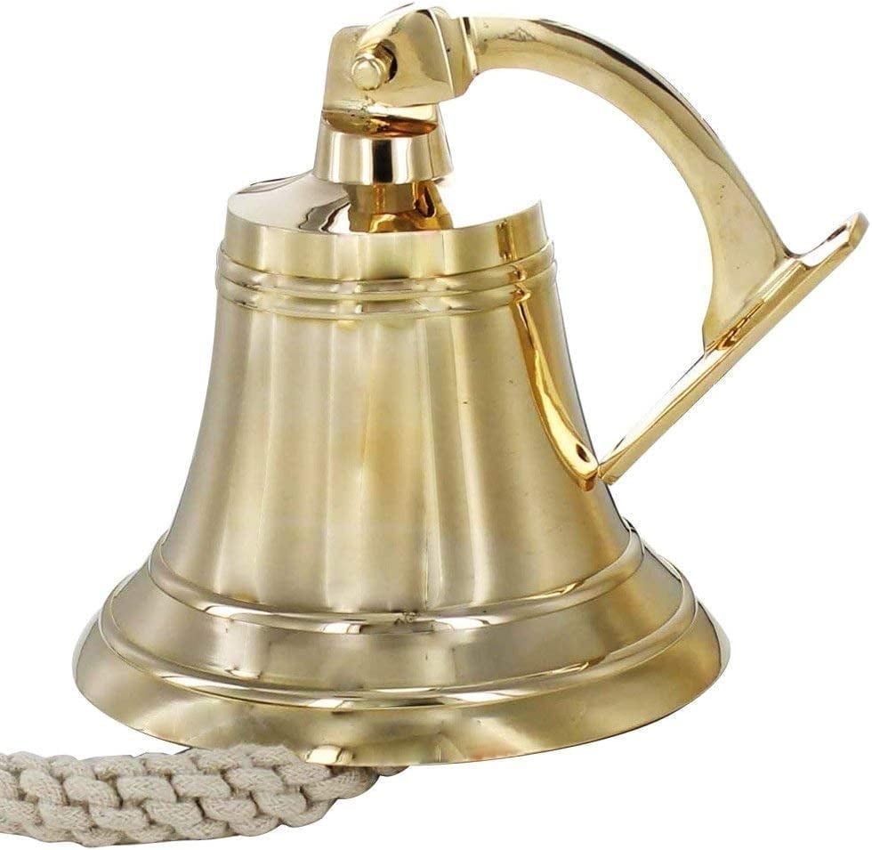 Armory Replicas Brass Maritime Duty Watch Ship's Bell, 6.50 Inches, 100 ...