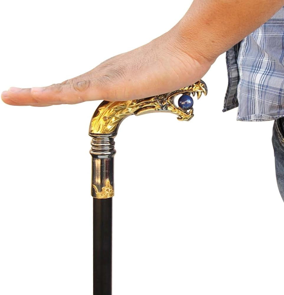 Armory Replicas Brass and Stainless Steel Walking Cane with Rubber ...