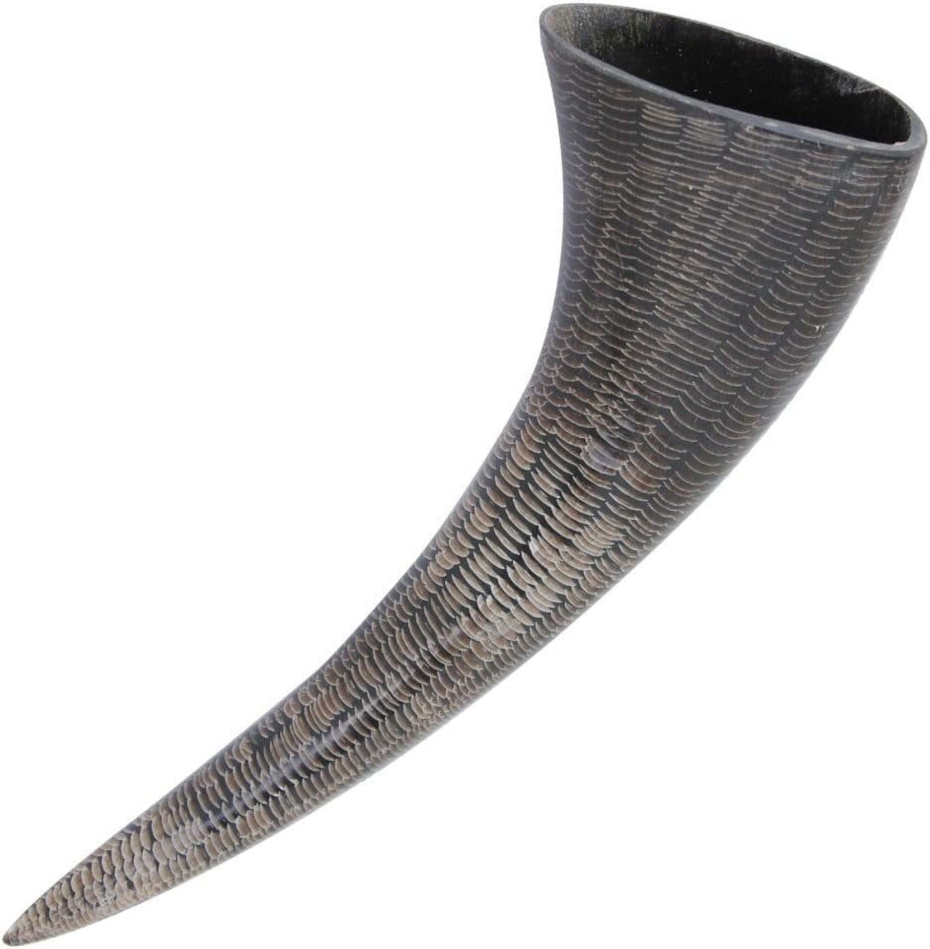 Armory Replicas Buffalo Black Drinking Horn Features a distinctive ...