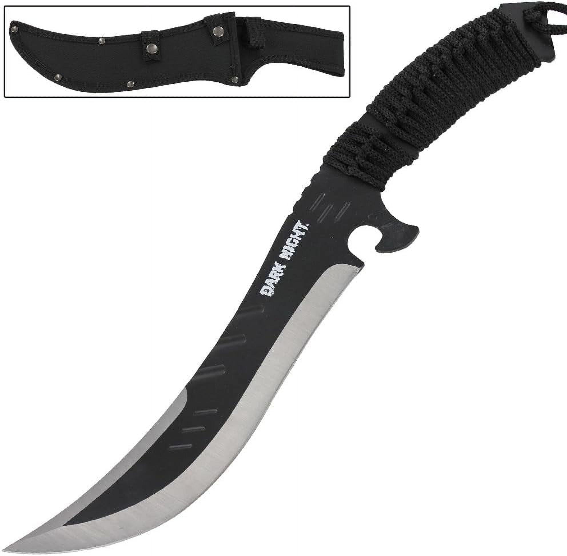 Armory Replicas Dark Night Full Tang Hunting Knife Free Nylon Sheath with Belt Loop for ...