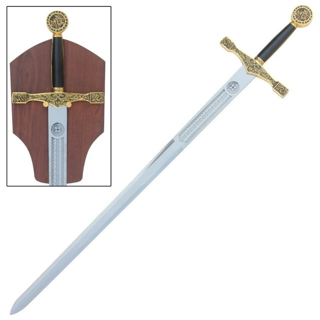 Armory Replica Excalibur Sword of King Arthur – 48” Replica with Gold ...