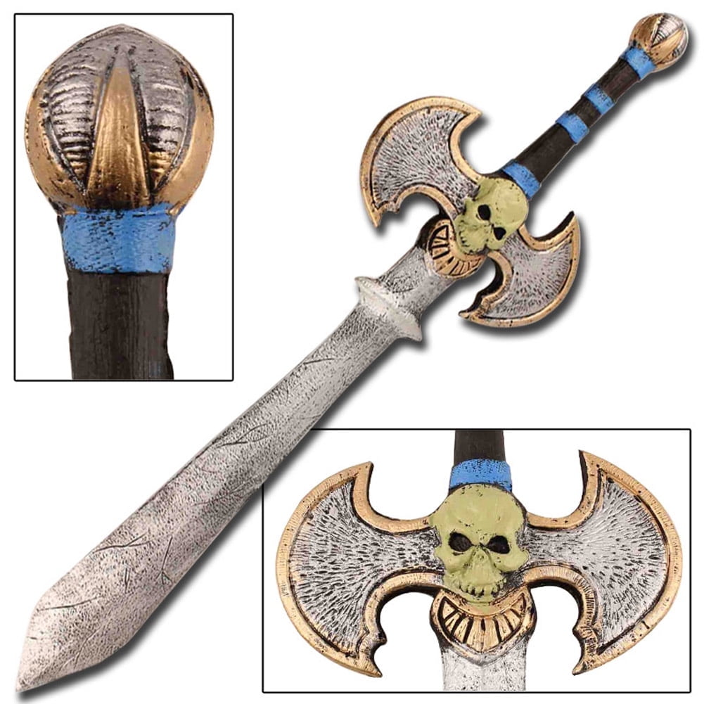 Armory Replicas Fantasy Foam Broadsword for LARP – Demon Skull Knight ...